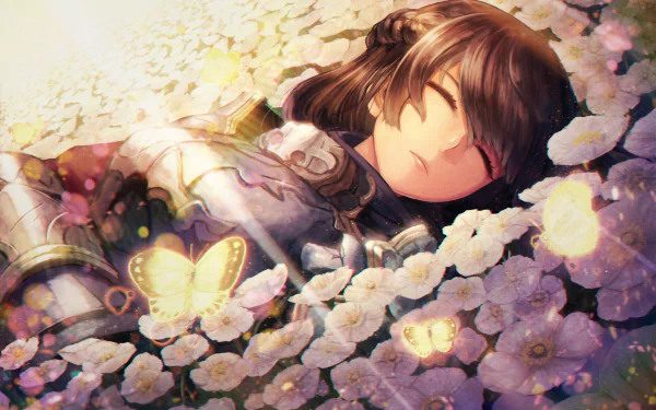 Resting Eevee: A Serene HD Wallpaper by patrika