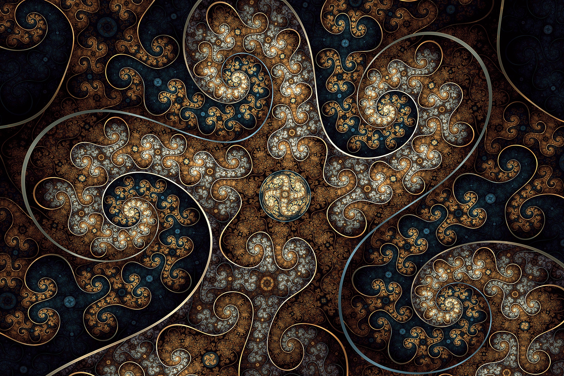 Wallpaper Abstract Fractals Pattern